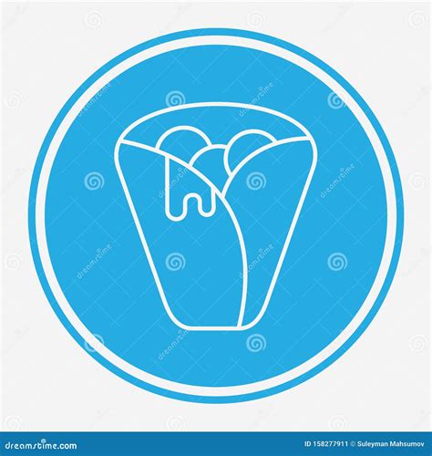 Crepe Vector Illustration Isolated On White Background Cartoondealer