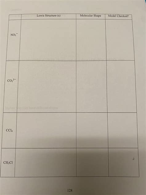 Solved Name Molecular Models Pre Lab This Pre Lab Assignment Chegg Com