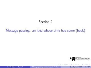 Message Passing Concurrency In Python PPT