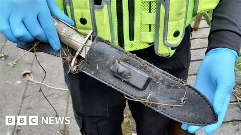 Combat Knife And Machete Found During Police Searches Bbc News