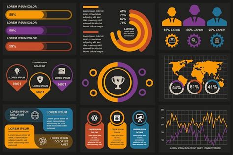Conjunto De Elementos Infográficos Plantilla De Diseño De Vector De