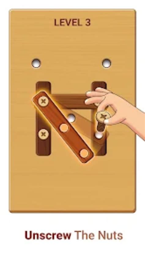 wood puzzle nuts and bolts для android — Скачать