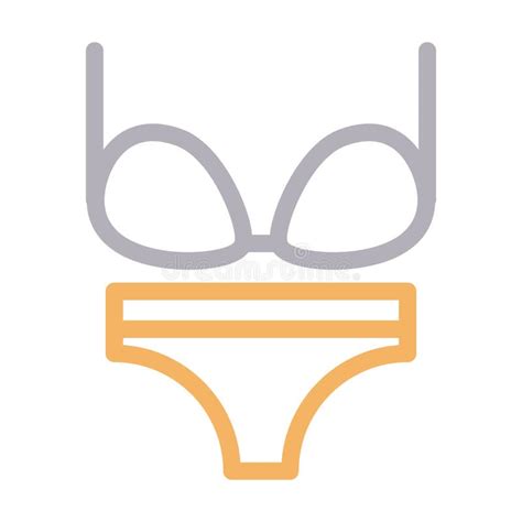 Lingerie Vector Color Line Icon Stock Vector Illustration Of Premium