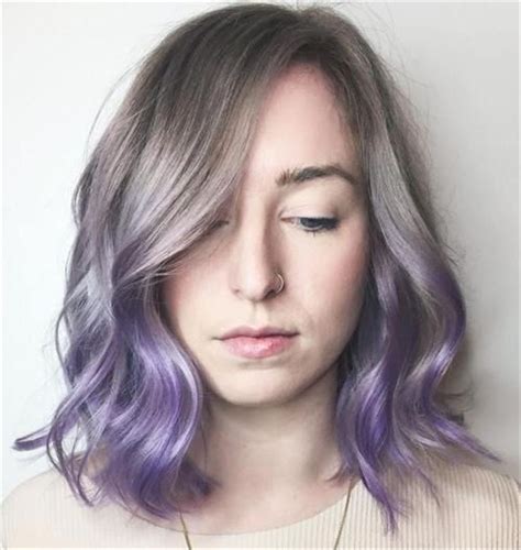 80 Chic Ombre Lavender Hairstyles With Highlights Trend In 2019