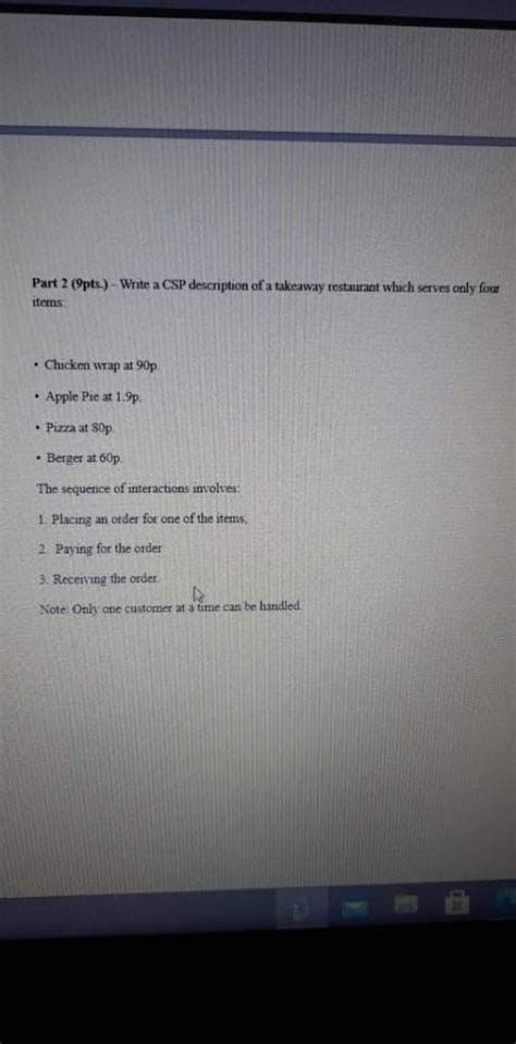 solved part 2 opts write a csp description of a