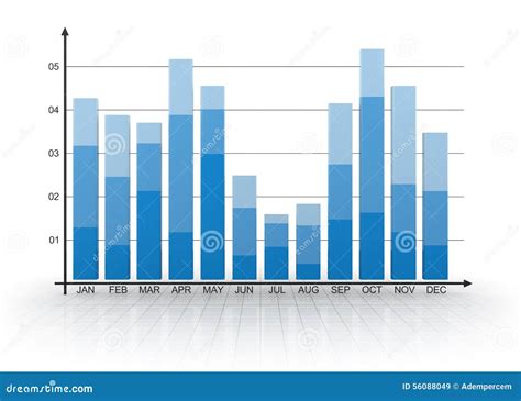 Blue Bar Chart Gear Work Icon Royalty Free Stock Image Cartoondealer
