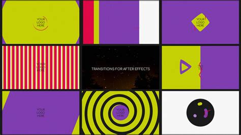 10 Logo Transition Pack After Effects Project Files Videohive
