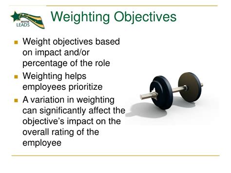 Ppt Weighting Objectives Powerpoint Presentation Free Download Id