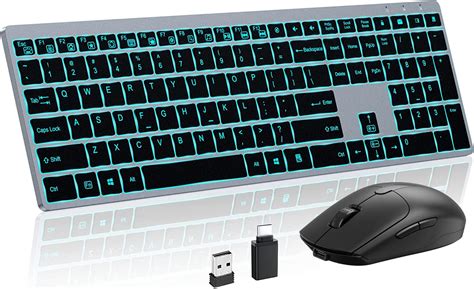 Buy Wireless Keyboard And Mouse Combo Rechargeable Full Size Wireless