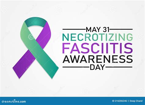 Necrotizing Fasciitis Awareness Day Background Vector Illustration