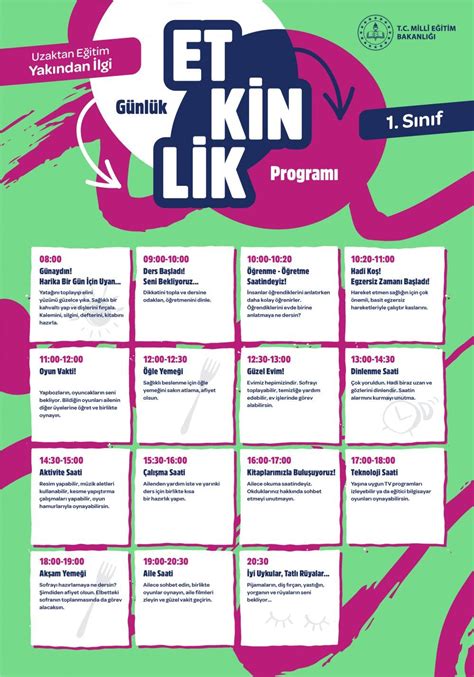 Günlük Etkinlik Programı