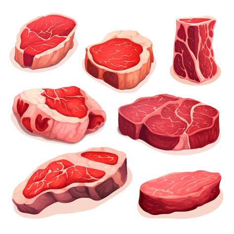 Premium Vector Steak Food Meat Beef Vector Bbq Restaurant Barbecue