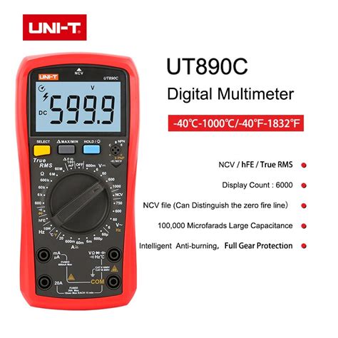 UNI T Digital Multimeter Voltage Current Tester Tr Grandado