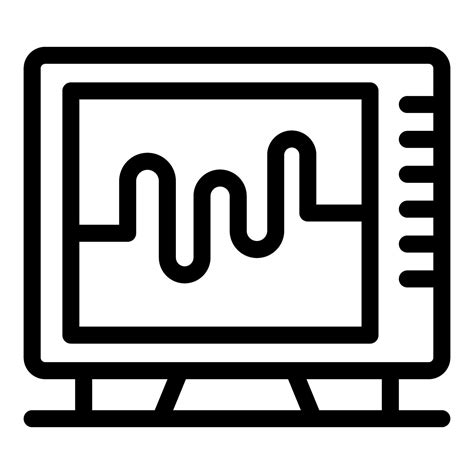 Oscilloscope Showing Sinusoidal Signal Icon For Electronics Projects 47786919 Vector Art At Vecteezy
