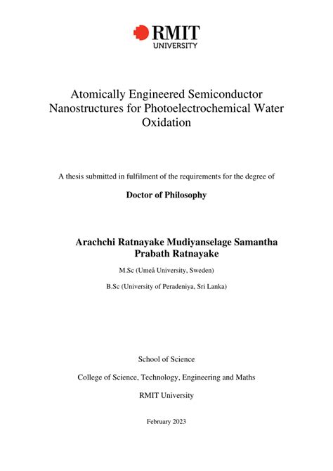 Pdf Atomically Engineered Semiconductor Nanostructures For