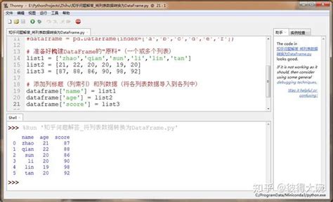 如何把 List 转成 Dataframe？ 知乎