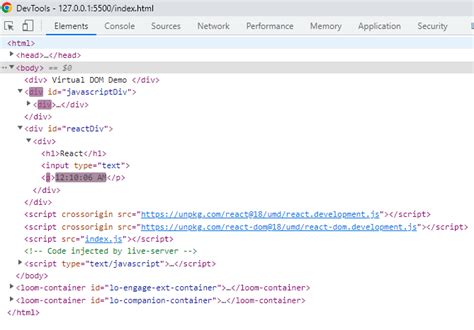 GitHub Tohammad React Virtual Dom Virtual DOM Demo Using React And React DOM Libraries