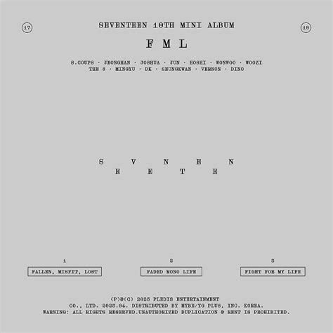 SEVENTEEN FML Albums Crownnote
