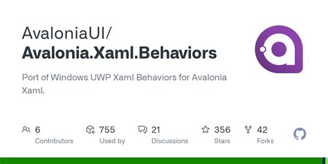 Github Avaloniauiavaloniaxamlbehaviors Port Of Windows Uwp Xaml