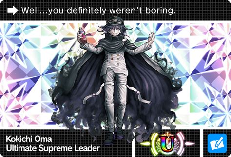 Image Danganronpa V3 Bonus Mode Card Kokichi Oma U Engpng