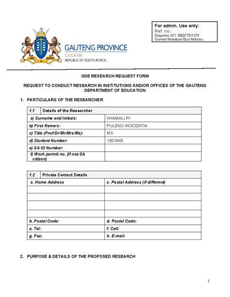 2022 Gde Research Request Form Gde Research Request Form Request To