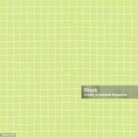 Doodle 깅엄 체크 격자 무늬 벡터 패턴입니다 수직 및 수평 손으로 그린 교차 컬러 줄무늬 체크 무늬 기하학적 배경입니다