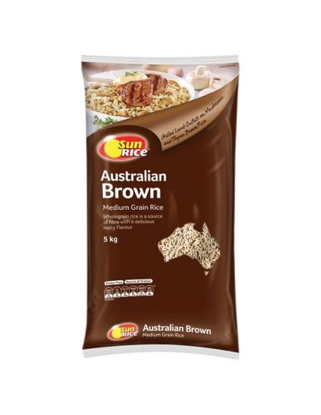 Sunrice Medium Grain Brown Rice 5kg X 1