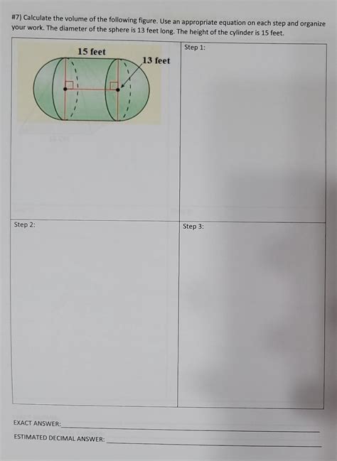 Solved Calculate The Volume Of The Following Figure Use Chegg