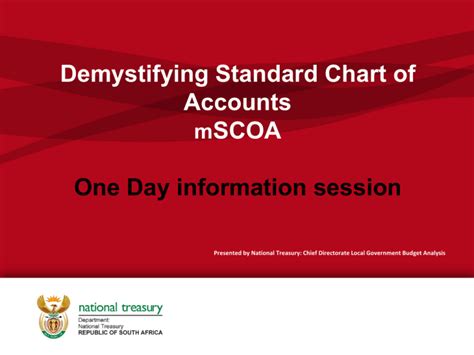 Demystifying Standard Chart Of Accounts SCOA One Day Information Session