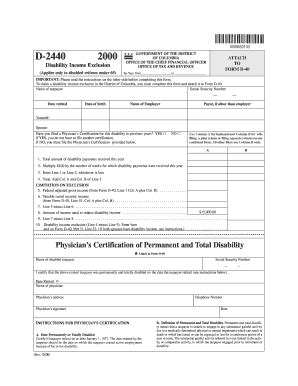 Fillable Online App Cfo Dc Dc Form D 2440 Fax Email Print PdfFiller