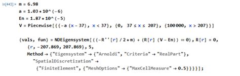 Differential Equations Ndeigensystem Boundary Conditions