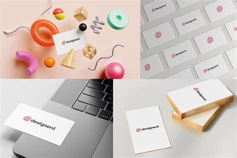 mockups de cartão de visita gratuitos e premium Designerd