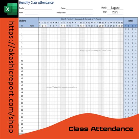 “attendancepro The Ultimate Class Attendance Excel Template