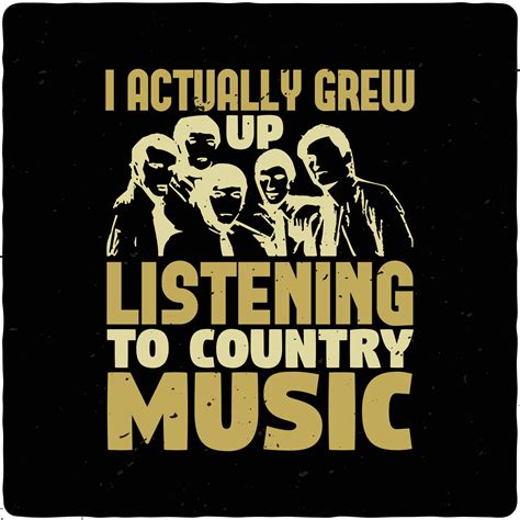 I Actually Grew Up Listening To Typography Tshirt Design Premium Vector
