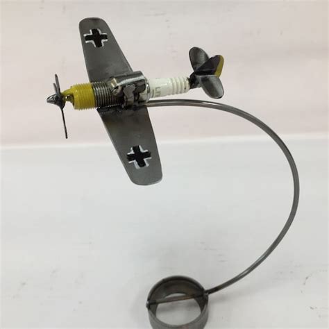 Spark Plug Airplane Etsy UK