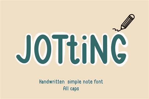 Jotting скачать шрифт и установить для веб сайта и фотошопа бесплатно