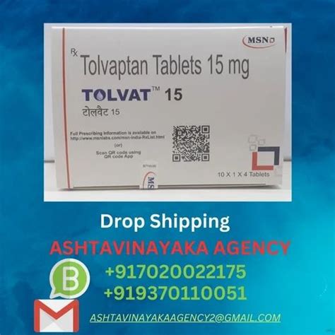 Tolvaptan Tablets 15 Mg Tolvat At ₹ 350 Stripe Tolvaheal Tablets In