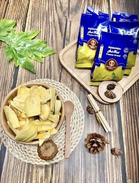 ขนุนอบกรอบ ฟรีซดราย Freeze Dried ผลไม้อบกรอบ เมนูเพื่อสุขภาพ เจ รับ