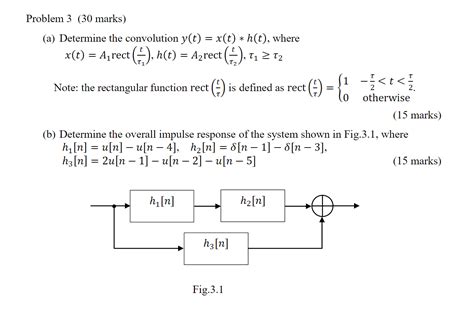 Solved Oblem Marks A Determine The Convolution Chegg