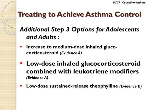 PPT Classification Of Chronic Asthma Severity On Treatment PowerPoint