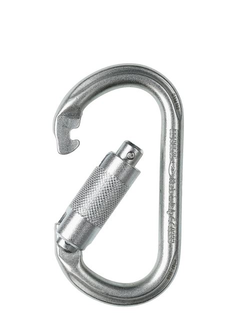 Karabinek Do Wspinaczki Stalowy Oval Twist Lock Climbing Technology