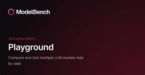 playground modelbench