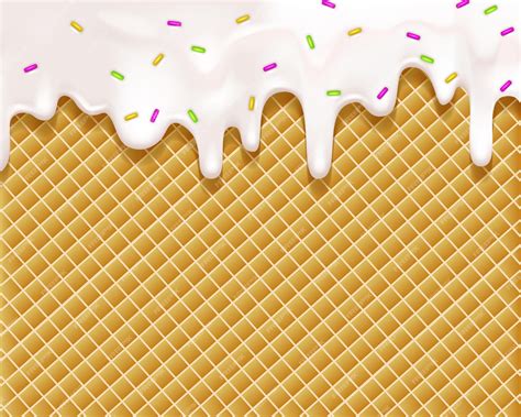 Premium Vector Realistic Drip Cream Drops Melt Drops With Sprinkles
