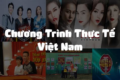 Infographic Danh Sách Các Chương Trình Thực Tế ở Việt Nam