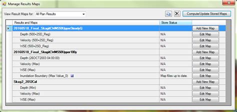 creating static results maps shapefiles or rasters using ras mapper