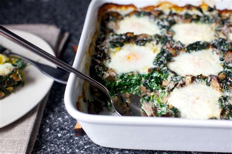 Baked Eggs With Spinach And Mushrooms Smitten Kitchen