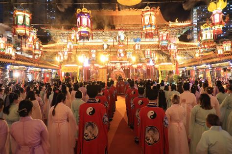 七夕節香港黃大仙祠舉行七姐寶誕暨園遊晚會 社會 香港中通社