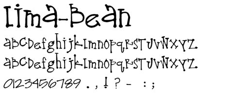Lima Bean Font