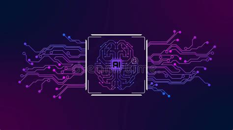 Human Brain Symbolic For Ai Artificial Intelligence Centered Into Circuit Contact Lines
