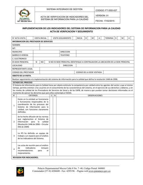 FT SSD 027 Formato acta de verificación SIST INF Ampliada
